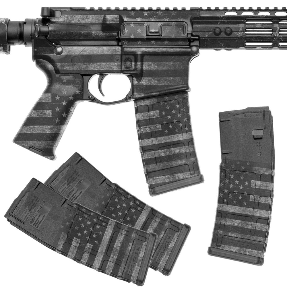GunSkins AR-15 Rifle Skin Bundle with Mag Skin 3-Pack Camo Vinyl Wraps