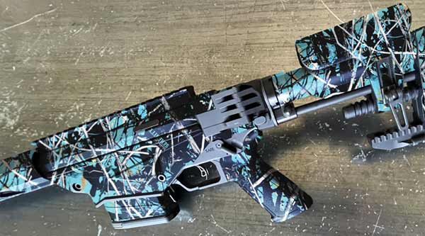 Blue Camo Ar 15
